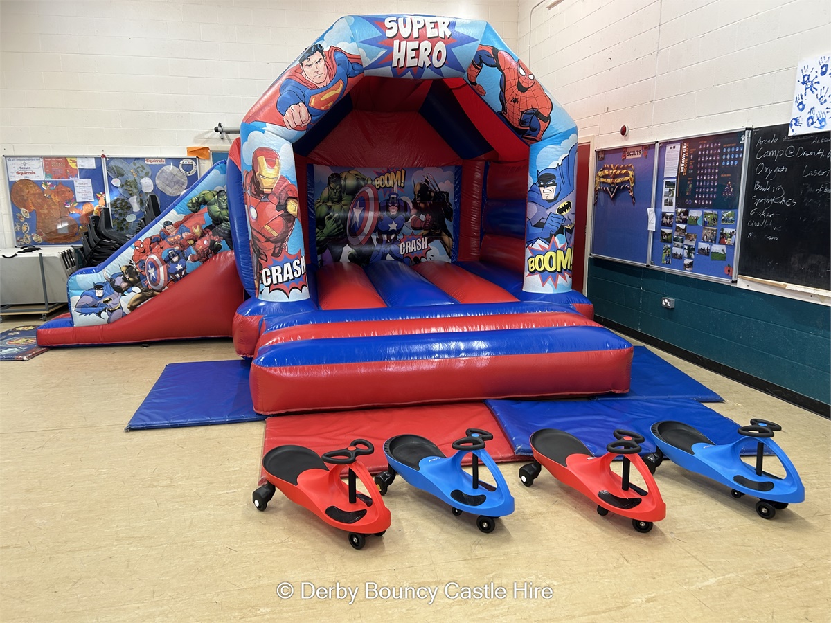 Blue/Red Didi Car Hire - Bouncy Castle Hire in Derby, Nottingham ...