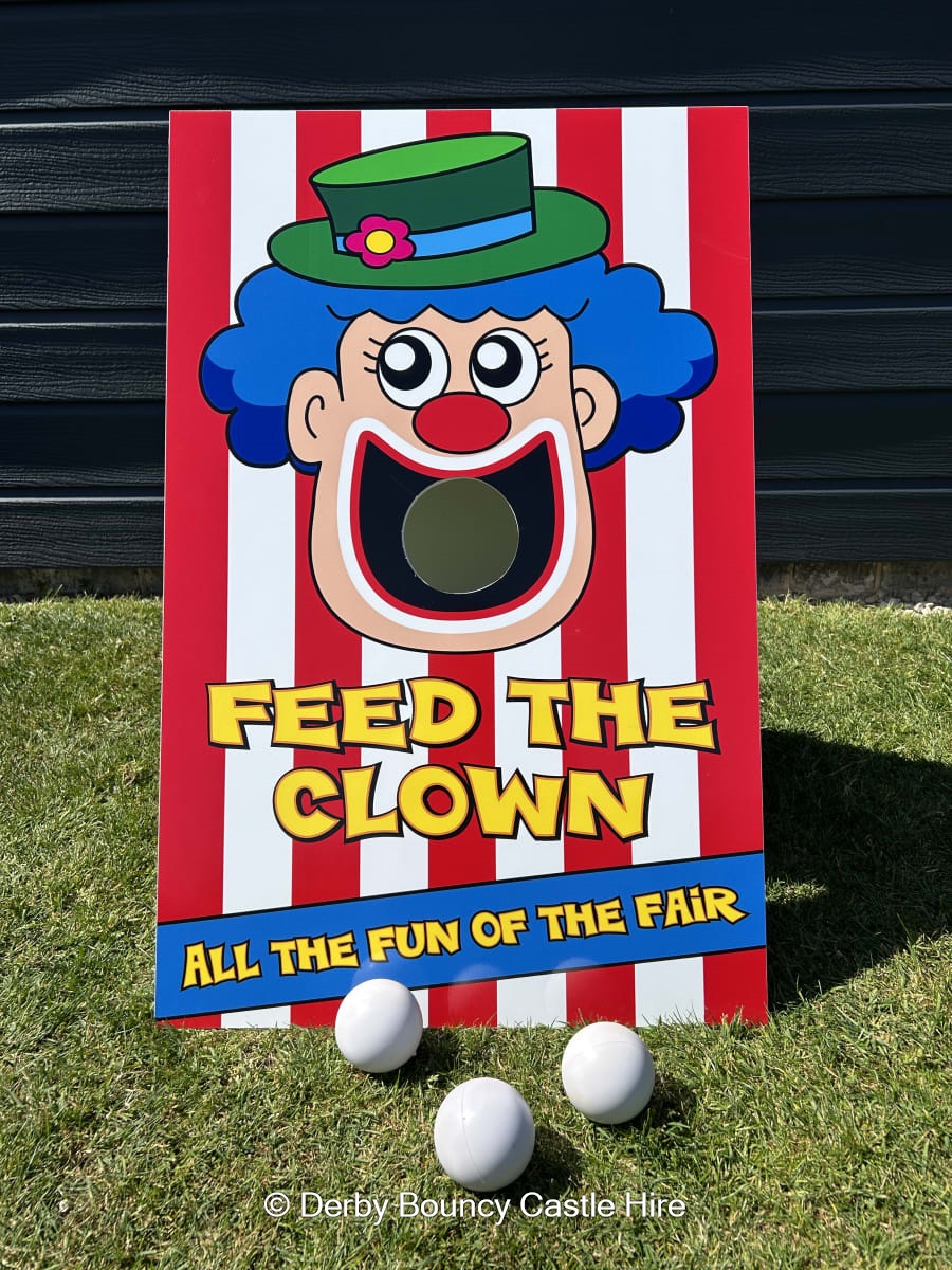 Feed the Clown Carnival Game - Bouncy Castle Hire in Derby, Nottingham ...